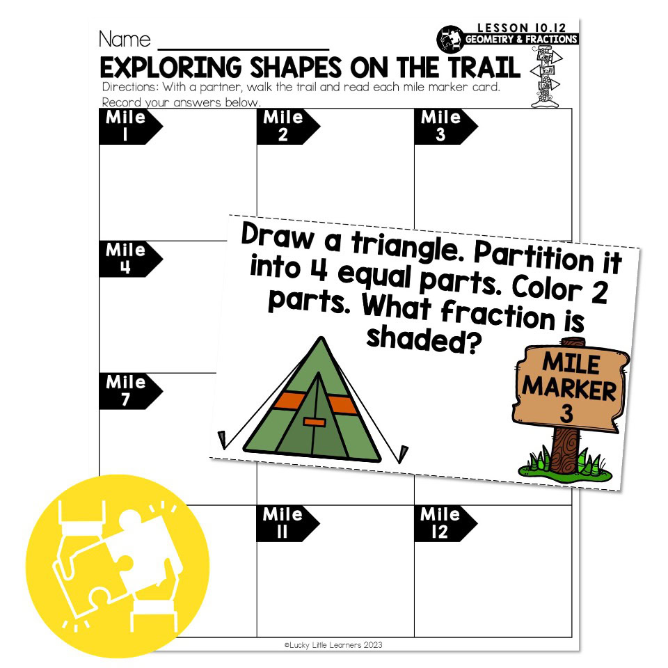 Lucky to Learn Math - Lesson 10.12 - Geometry and Fractions Review ...