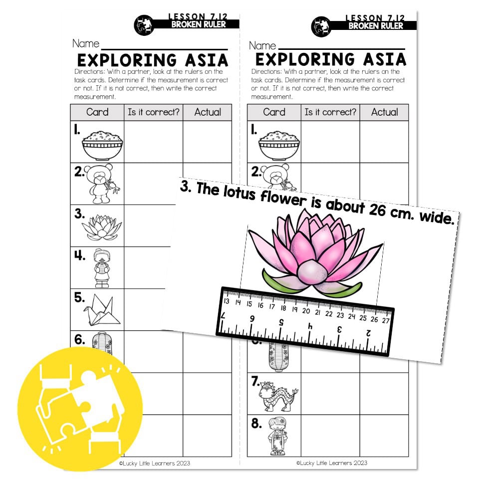 Lucky to Learn Math - Lesson 7.12 - Broken Ruler - Collaboration ...