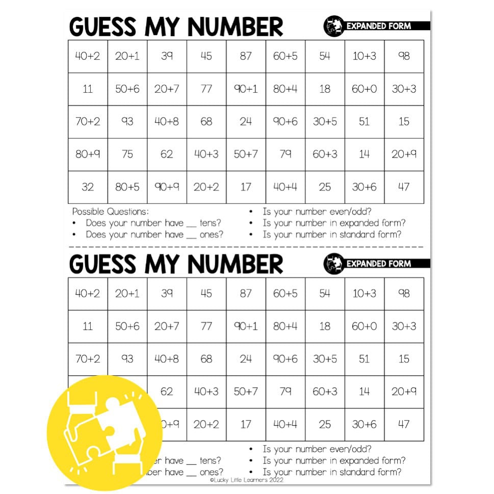 Lucky to Learn Math - Two Digit Expanded Form - Lesson 1.8 ...