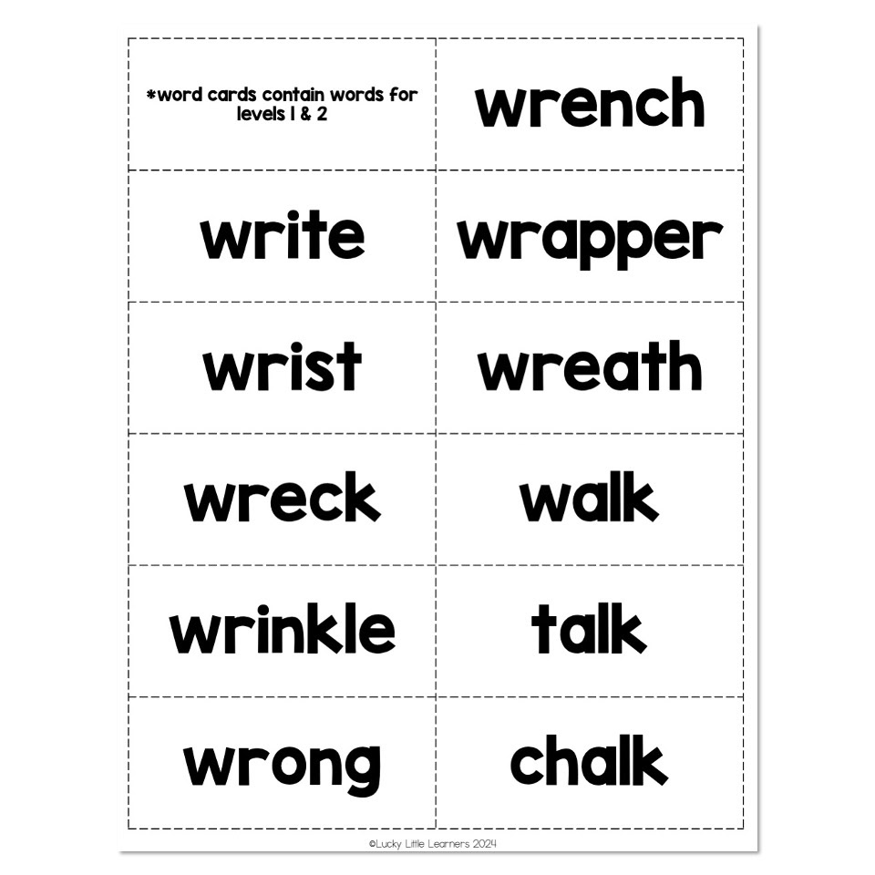 Lucky to Learn Phonics - Other Consonants - Silent Letters and Prefixes ...