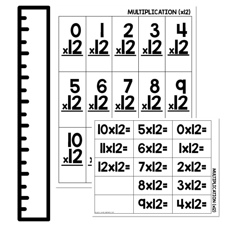 Math Fact Fluency Sticks - Math Fact Fluency Practice - Flashcards ...
