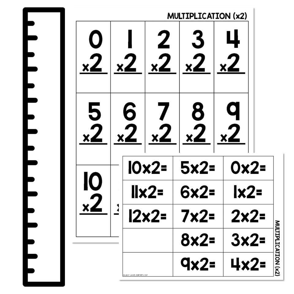 Math Fact Fluency Sticks - Math Fact Fluency Practice - Flashcards ...