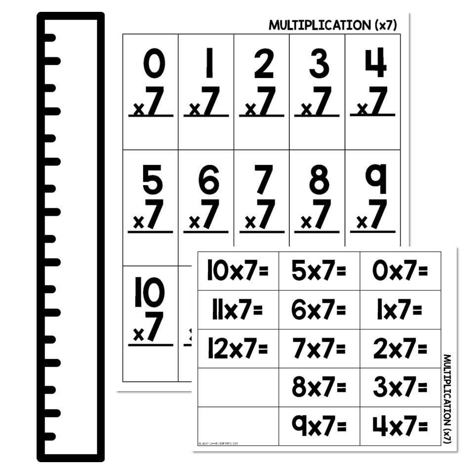 Math Fact Fluency Sticks - Math Fact Fluency Practice - Flashcards ...