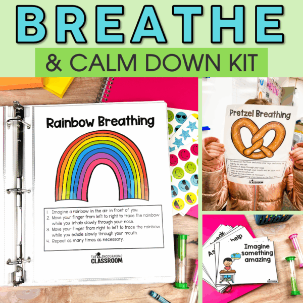 Breathing Exercises Cards and Calm Down Corner Kit | Calming Strategies ...