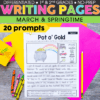 1st and 2nd Grade March Writing Prompts - Lucky Little Learners