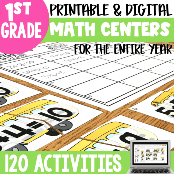 April Math Centers and Activities for 2nd Grade - Lucky Little Learners