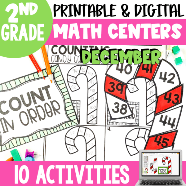 April Math Centers and Activities for 2nd Grade - Lucky Little Learners