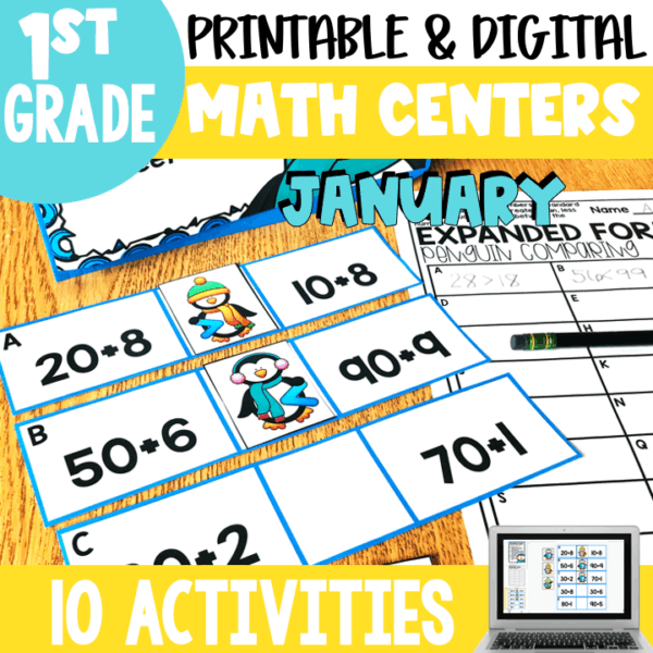April Math Centers and Activities for 2nd Grade - Lucky Little Learners