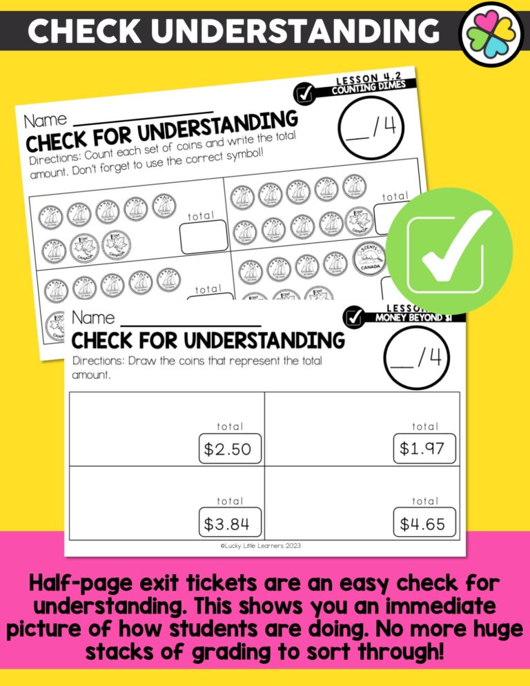 Canadian Money and Financial Literacy Math Unit - Lucky Little Learners