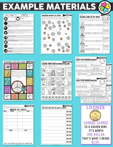 Canadian Money and Financial Literacy Math Unit - Lucky Little Learners
