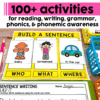1st Grade Literacy Centers Bundle - Lucky Little Learners