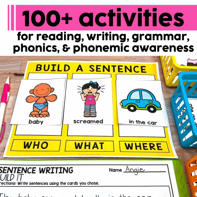 1st Grade Literacy Centers Bundle - Lucky Little Learners