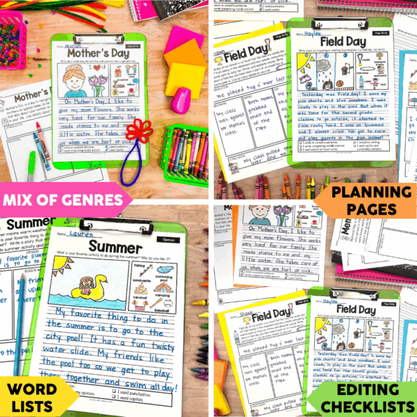 May Writing Prompts for 1st and 2nd Grades - Lucky Little Learners