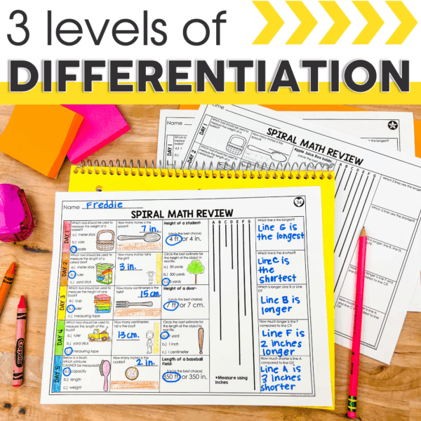 Spiral Math Review Bundle - 1st Grade - Lucky Little Learners