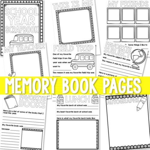 End of Year Lapbook and Memory Book - Lucky Little Learners