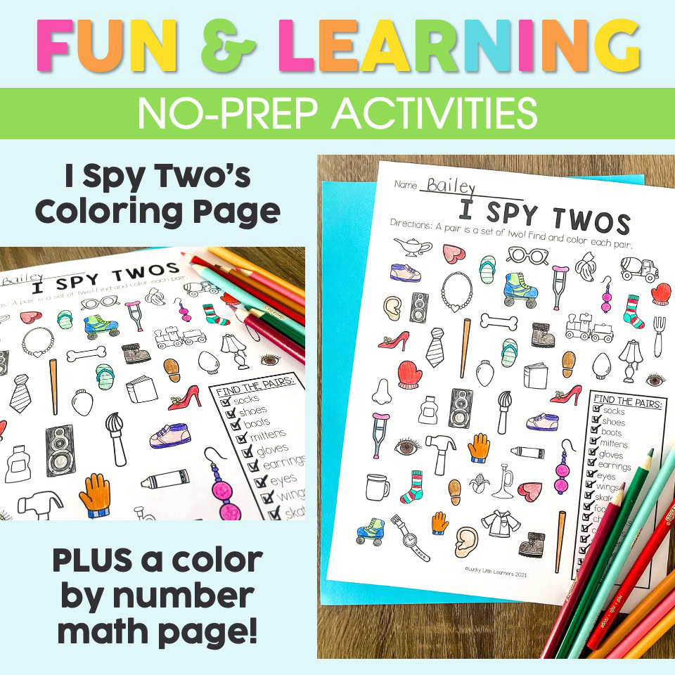 Two's Day Freebie - February 2 or 22 - Lucky Little Learners