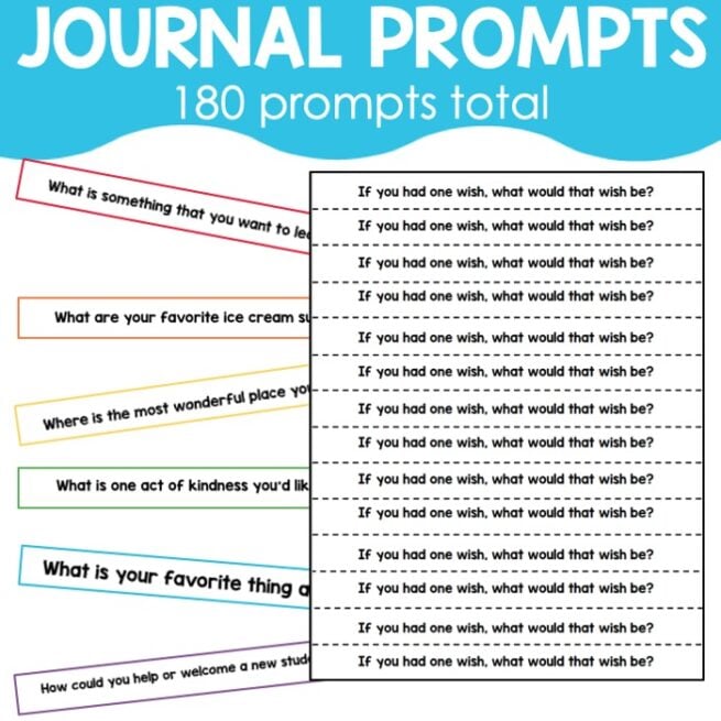 Morning Meeting Slides, Writing Prompts, and Task Cards - Lucky Little ...