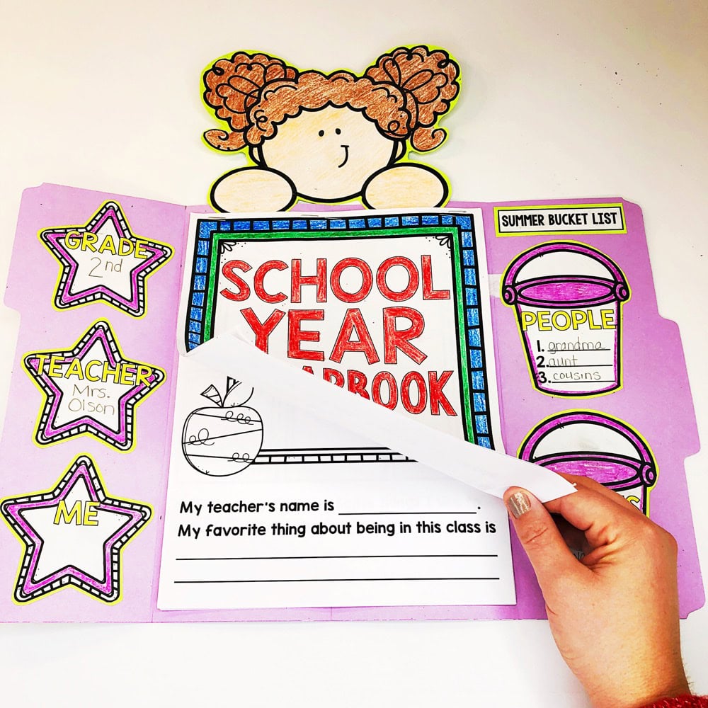 End of Year Lapbook and Memory Book - Lucky Little Learners