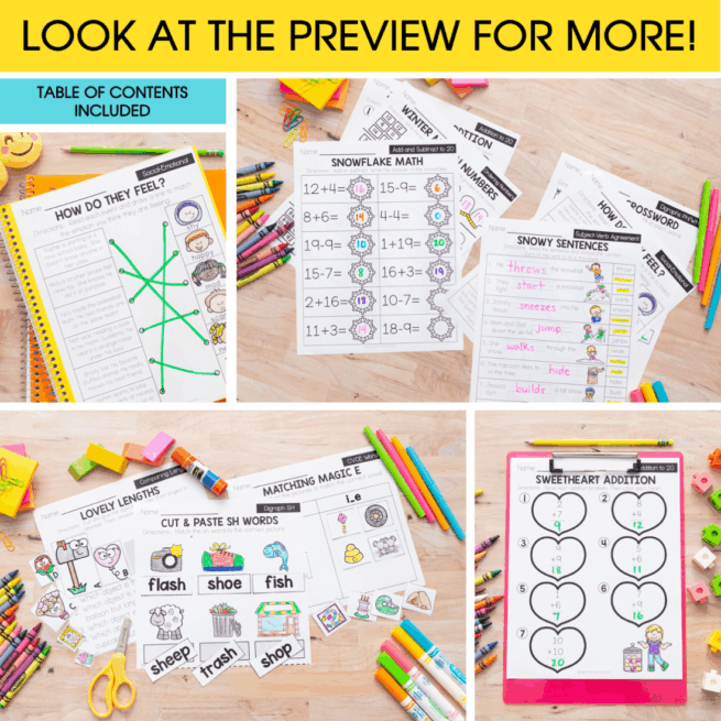 1st Grade Winter Early Finishers Packet - Lucky Little Learners