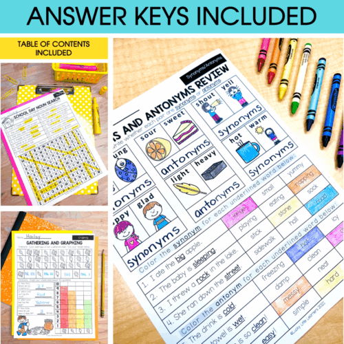 Early Finisher Packets 2nd Grade Bundle - Lucky Little Learners