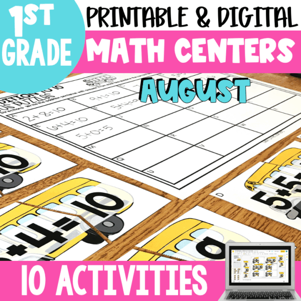 April Math Centers and Activities for 2nd Grade - Lucky Little Learners