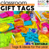 Back to School Gift Tags | Students Teacher Staff Gift Tags | Editable ...