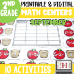 April Math Centers and Activities for 2nd Grade - Lucky Little Learners