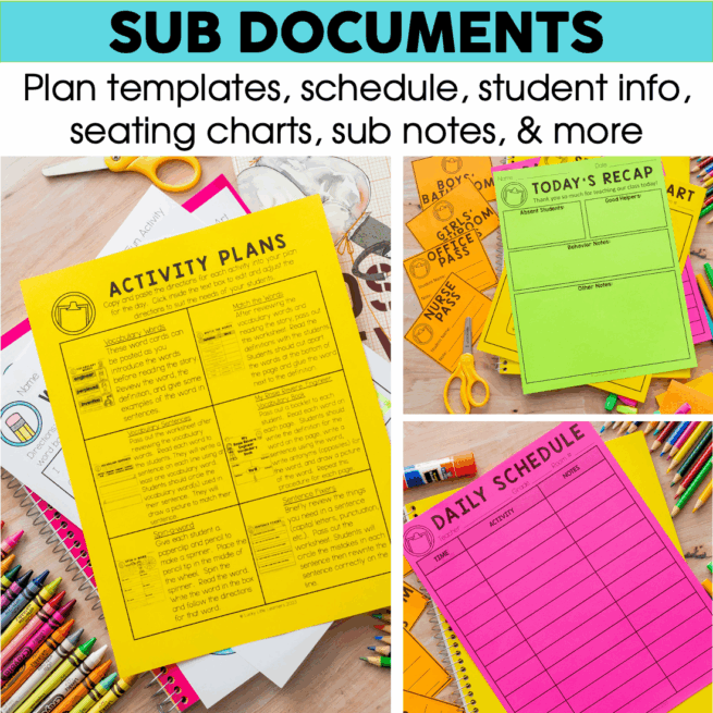 Emergency Sub Plans for End of the Year - Lucky Little Learners