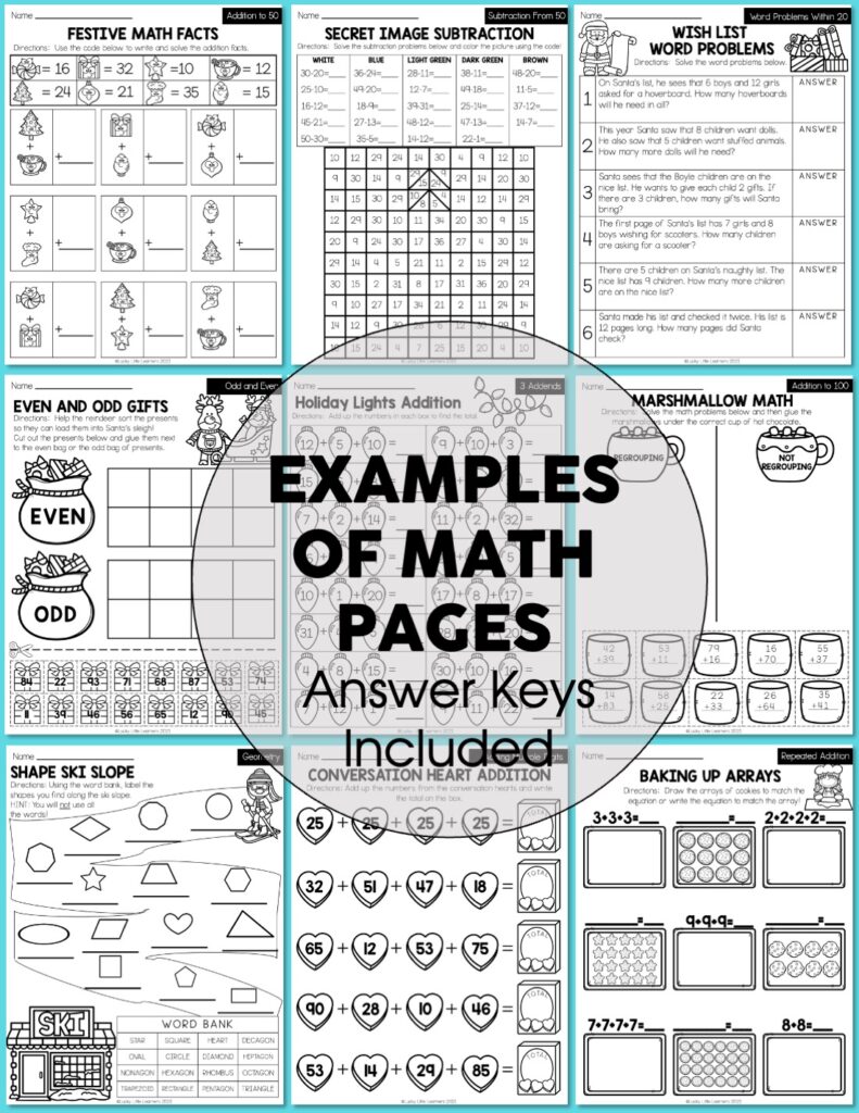2nd Grade Winter Early Finishers Packet - Lucky Little Learners