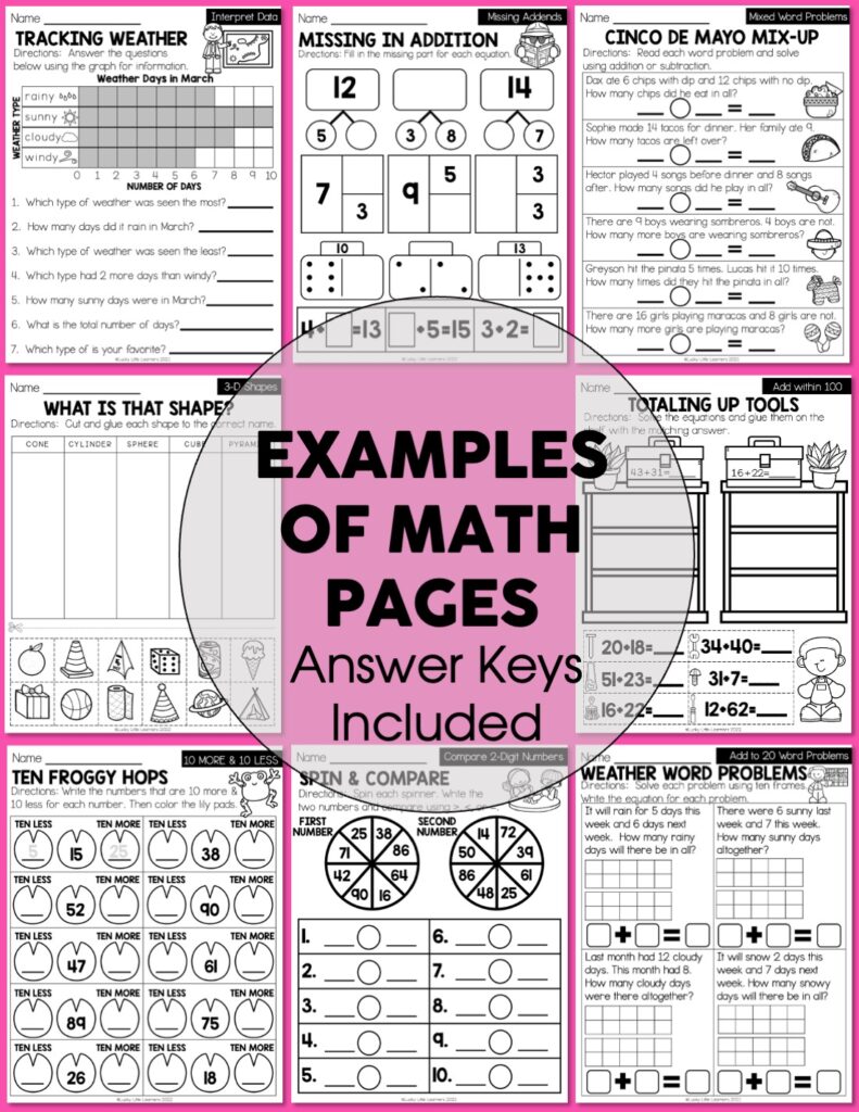 1st Grade Spring Early Finisher Packet - Lucky Little Learners