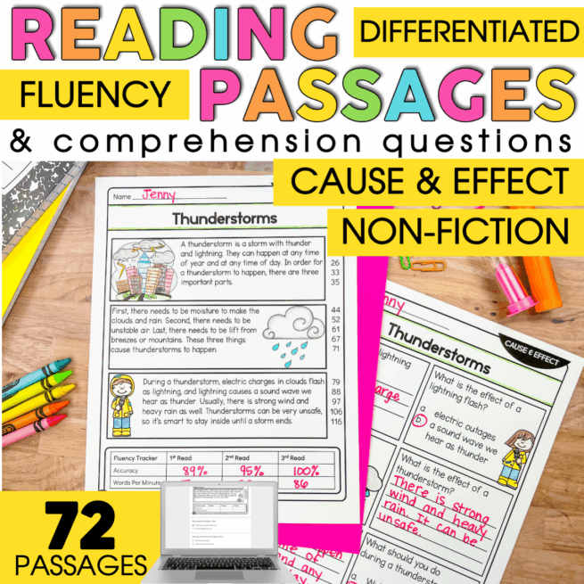 Reading Comprehension Passages Bundle - Lucky Little Learners
