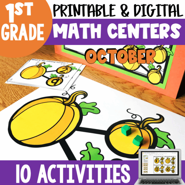 April Math Centers and Activities for 2nd Grade - Lucky Little Learners
