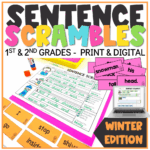 Winter Sentence Scrambles | Sentence Building | Sentence Writing ...