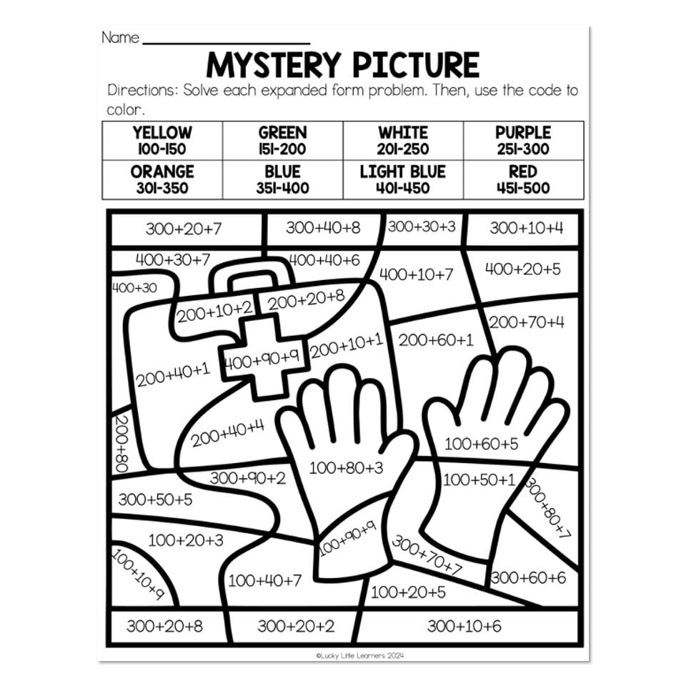 Surgery Classroom Transformation - Math - Expanded Form - Mystery ...
