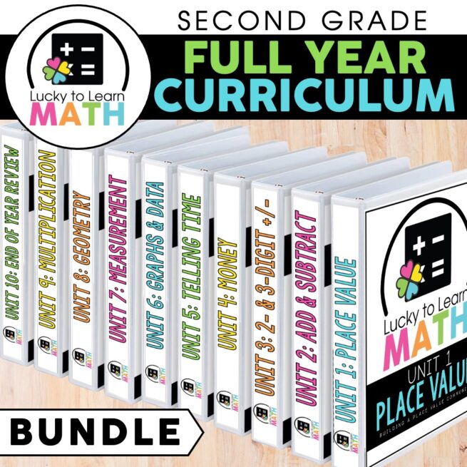 2nd Grade Math Curriculum Bundle - Lucky to Learn Math - Lucky Little ...