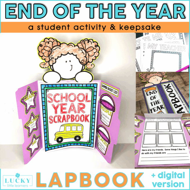 End of Year Lapbook and Memory Book - Lucky Little Learners