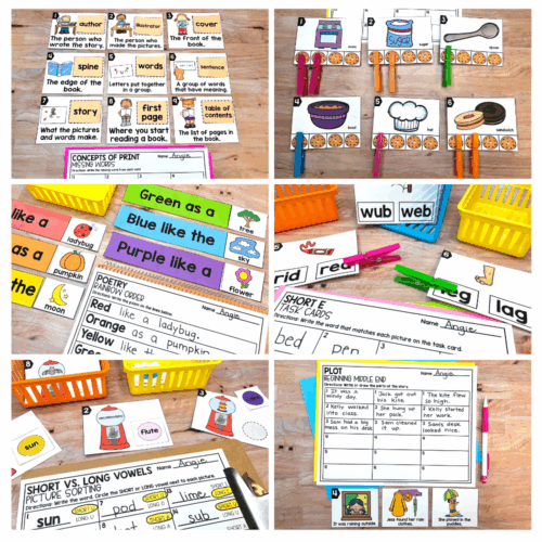 1st Grade Literacy Centers Bundle - Lucky Little Learners