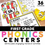 1st Grade Literacy Centers Bundle - Lucky Little Learners