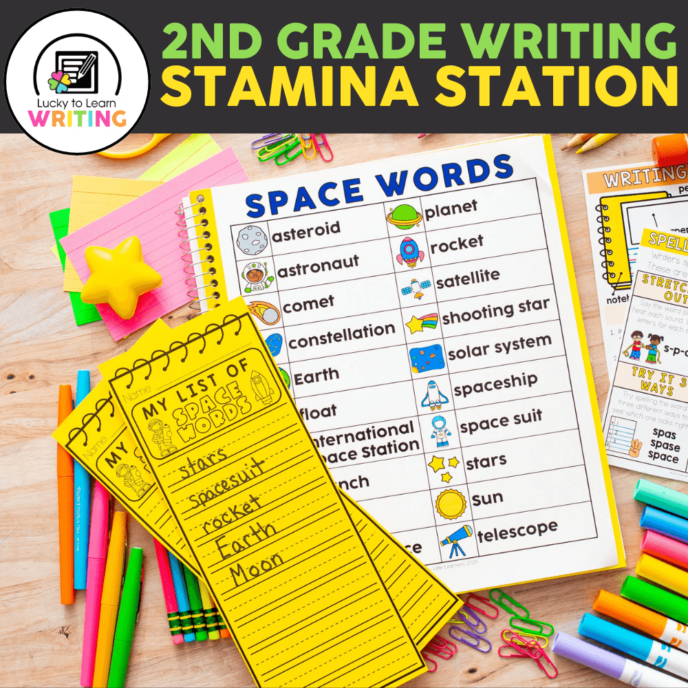 Lucky to Learn Writing Stamina Station - Lucky Little Learners
