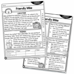 2nd Grade Fiction Compare and Contrast Reading Passage - Friendly Mike ...
