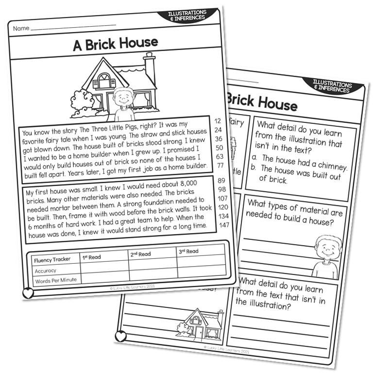 2nd Grade Using Illustrations Making Inferences Reading Passage - A ...