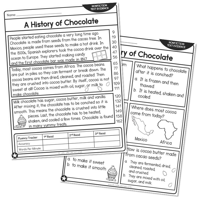 2nd Grade Nonfiction Text Evidence and 5 W's Reading Passage - The ...