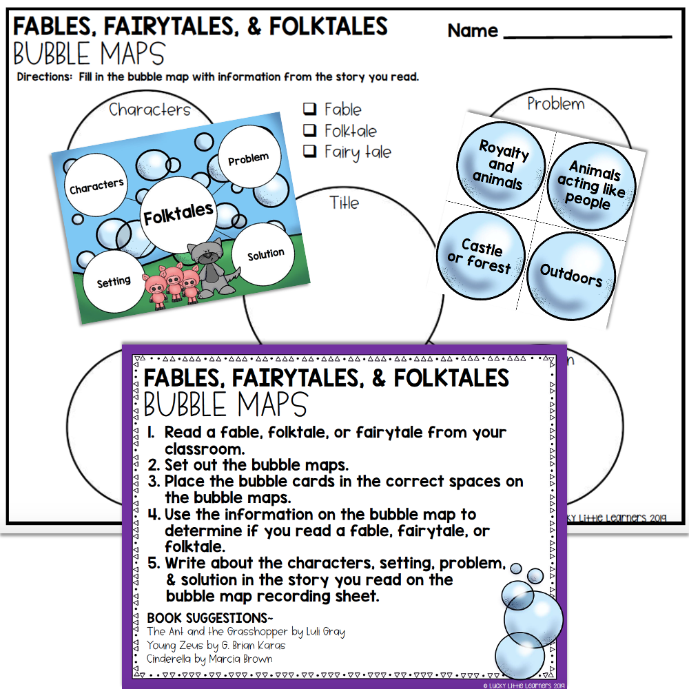 2nd Grade Reading Center - Fables, Fairytales, and Folktales - Lucky ...