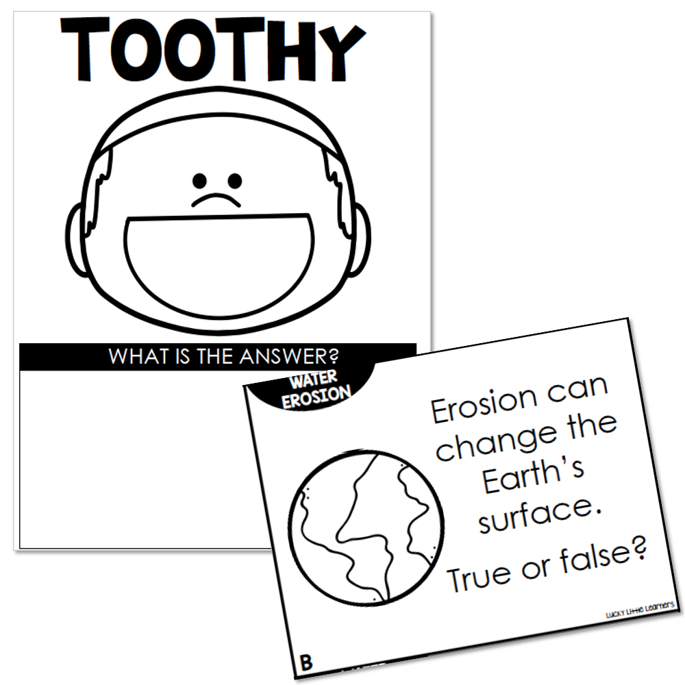 Toothy - Science - 2nd Grade - Water Erosion - Lucky Little Learners