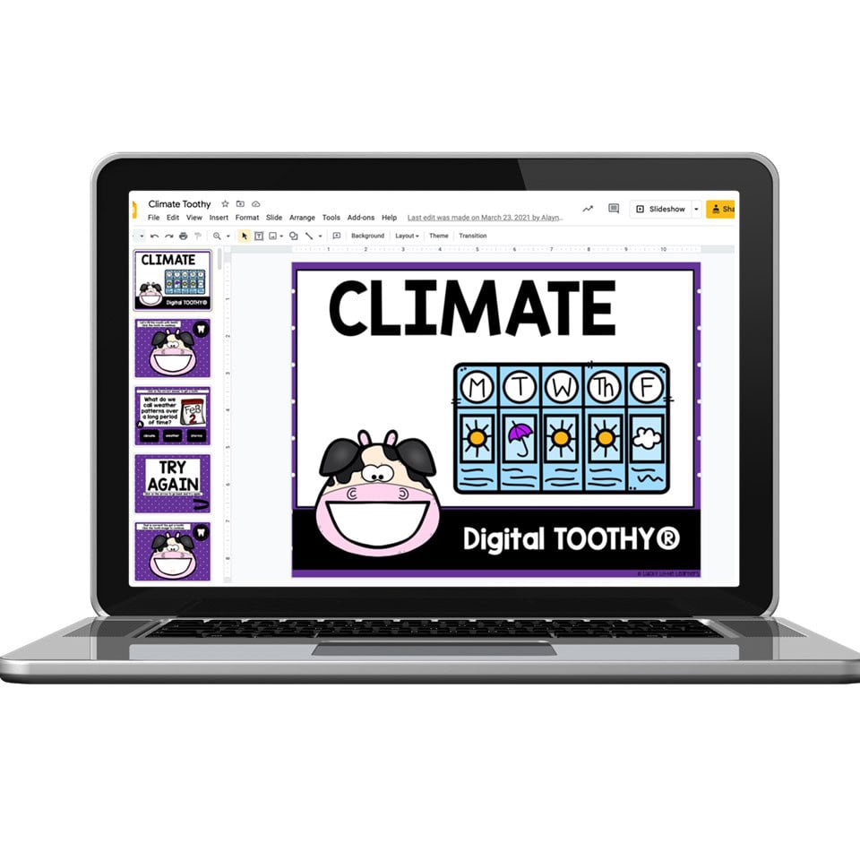 Digital Toothy - Social Studies -2nd Grade - Climate - Lucky Little ...