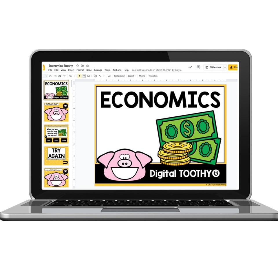 Digital Toothy - Social Studies -2nd Grade - Economics - Lucky Little ...