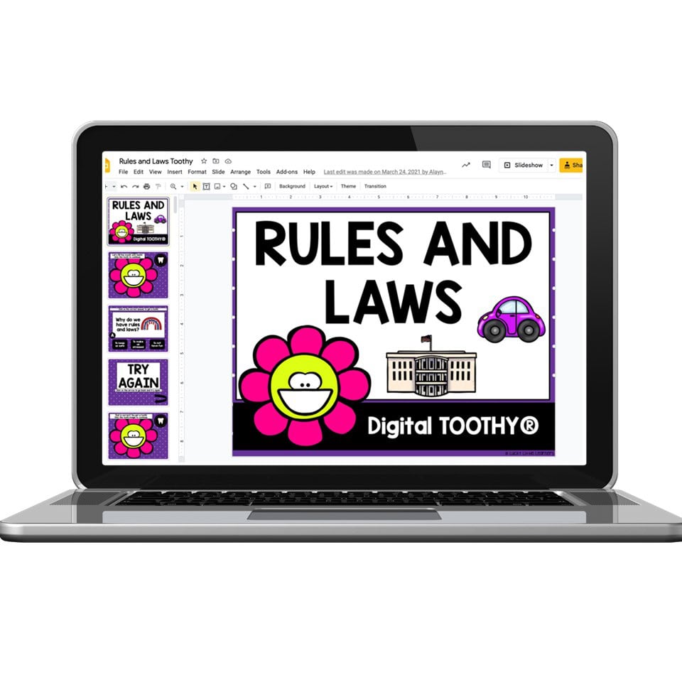 Digital Toothy - Social Studies -2nd Grade - Rules and Laws - Lucky ...