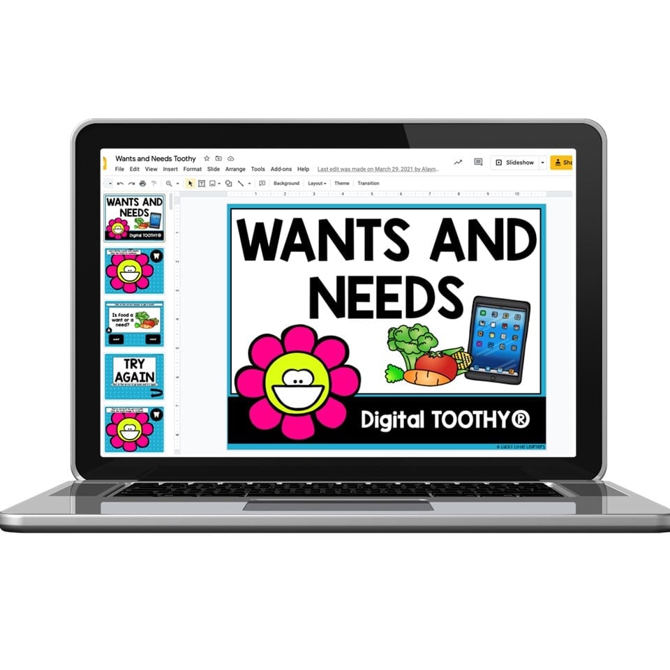 Digital Toothy - Social Studies -2nd Grade - Want and Needs - Lucky ...