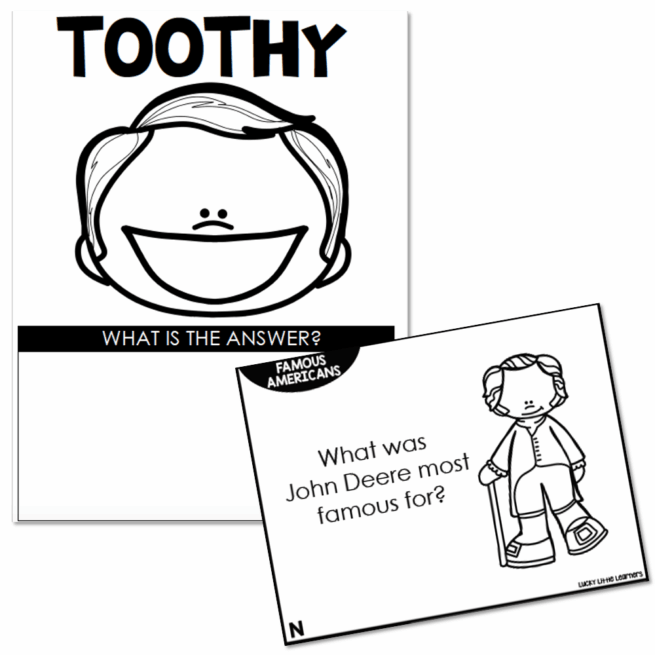 Toothy - Social Studies -2nd Grade - Famous Americans - Lucky Little ...