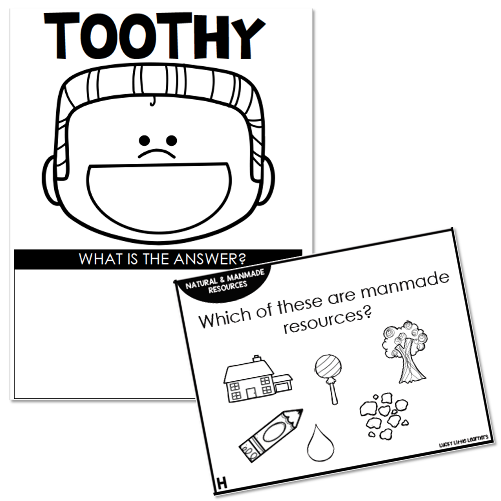 Toothy - Social Studies -2nd Grade - Natural vs Manmade Resources ...